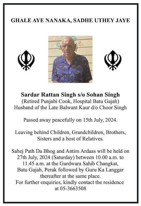 Sardar Rattan Singh Sohan Singh, Batu Gajah