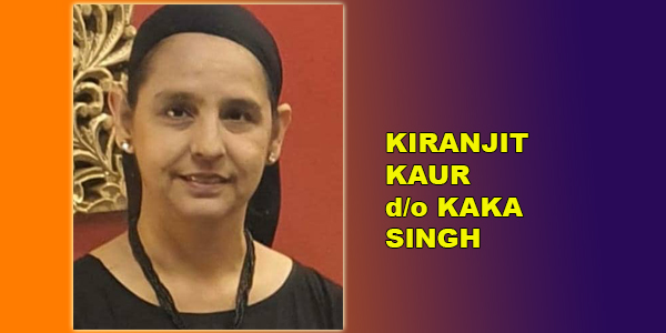 Kiranjit Kaur d/o Kaka Singh